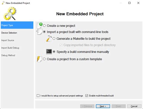 importing embedded projects built with external tools visualgdb tutorials