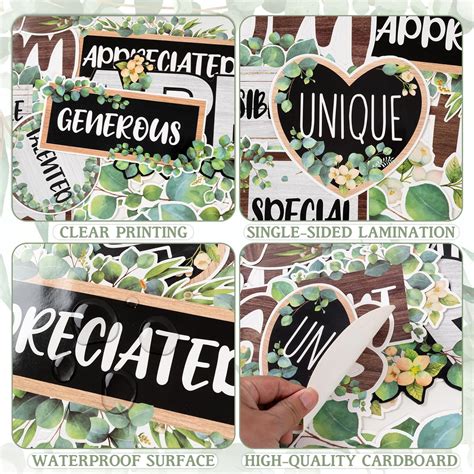 Classroom Decor Sets Eucalyptus Welcome Bulletin Board Set Positive