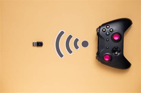 Premium Photo The Game Joystick Is Connected To The Transceiver Ready For Use With All