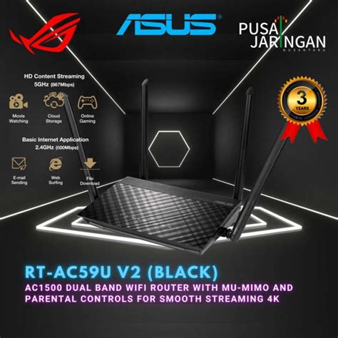 Promo Tanpa Merk Asus Rt Ac U Ac Dual Band Wifi Router With Mu Mimo Z Diskon Di Seller