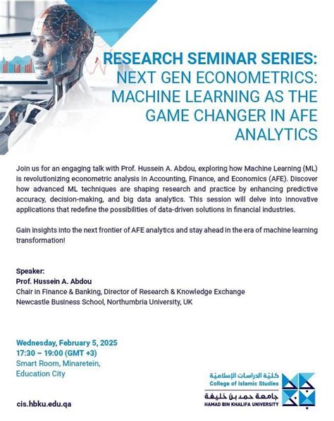 Research Machinelearning Econometrics Analytics Futuretrends