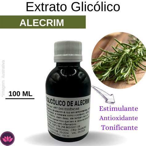 Extrato GlicÓlico Alecrim 100 Ml Art Das Essencias