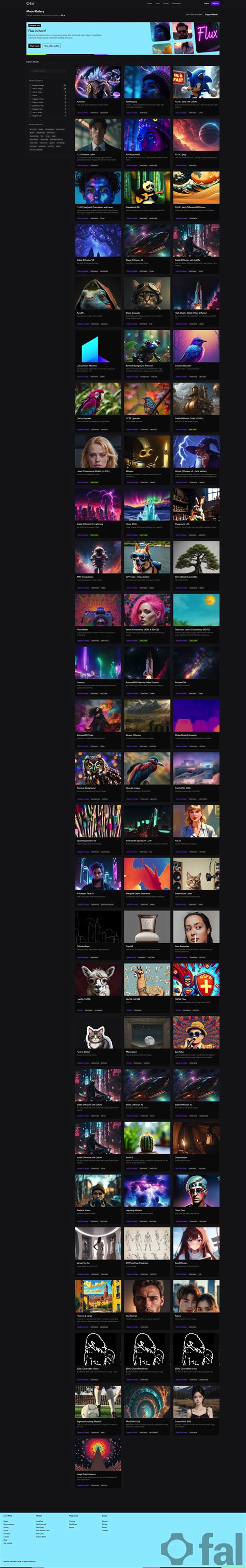 fal ai website design lapa ninja