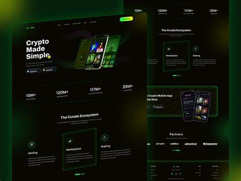 Cryptocurrency Landing Page Redesign On Behance
