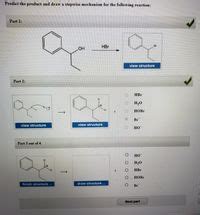 Answered: Predict the product and draw a stepwise mechanism for the following reaction: Part 1 ...