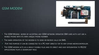 Wireless Noticeboard Using Gsm And Arduino PPTX Smartphones Consumer Electronics