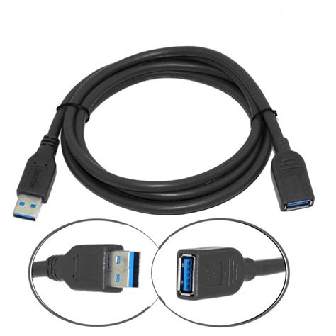 Wholesale USB Male A To Female A Extension Cable Black M