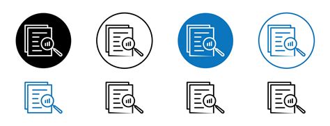 Overview Icon Set Black Filled And Outlined Style 47089959 Vector Art