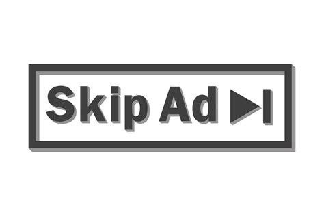 Skip Ad Button Video Block Icon For Advertising App Template For Interface Vector 29172628