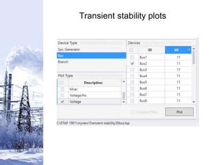 Transient Stability Analysis For Elect Pptx