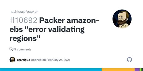Packer Amazon Ebs Error Validating Regions · Issue 10692 · Hashicorp