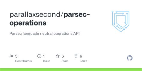 GitHub Parallaxsecond Parsec Operations Parsec Language Neutral Operations API