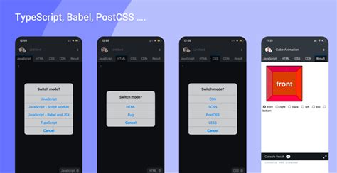 Jsitor Mobile App An Alternative Of Jsfiddle Codepen And Jsbin Dev
