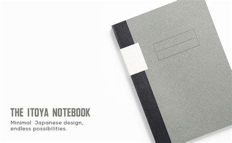 Topdrawer Itoya Japanese Notebook B5 7 5 X 9 8 Grid 160 Pages Gray Office