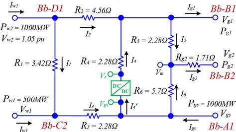 Modified Cigre B4 Mesh Mtdc Network Dc Equivalent Circuit With