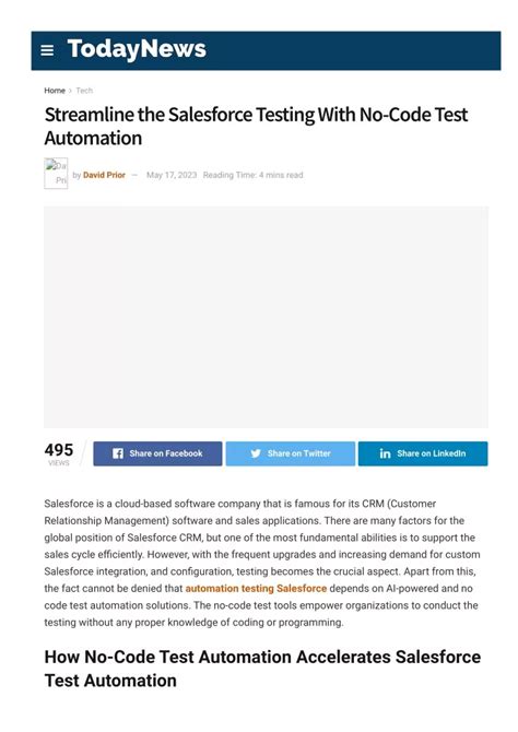 ppt streamline the salesforce testing with no code test automation