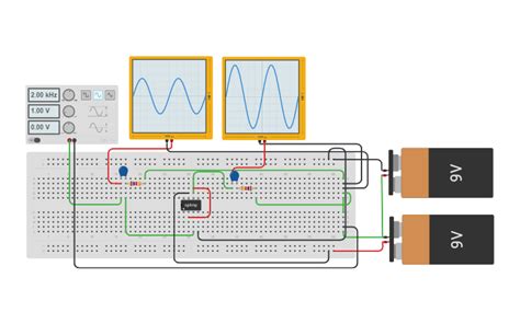 Circuit Design Second Order High Pass Filter Tinkercad