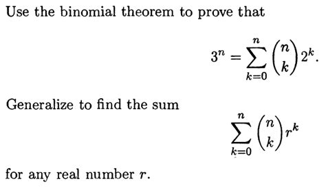 Solved Use The Binomial Theorem To Prove That N K N Nk K Chegg