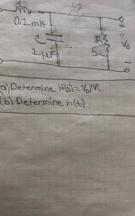 Solved A Determine H S V0 V B Determine H T Chegg Com