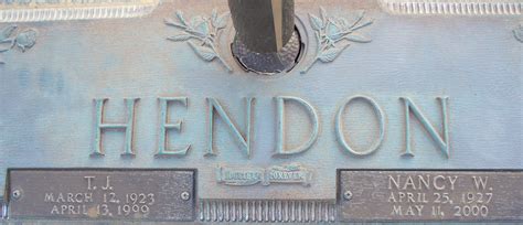 Nancy W Hendon 1927 2000 Find A Grave Memorial