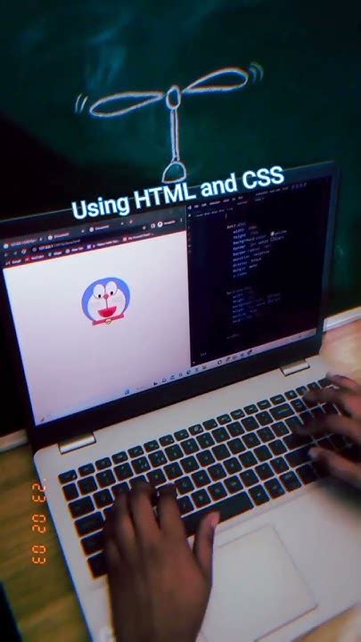 Doraemon Using Html And Css Html Css Doraemon Cartoon Coding