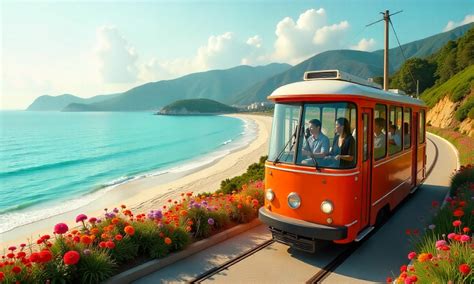 North Korea Rolls Out Innovative Summer Tram Network Along Wonsan Kalma