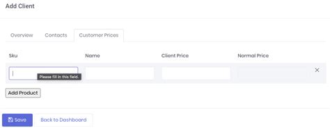 adding a client from the clients dashboard in workguru workguru