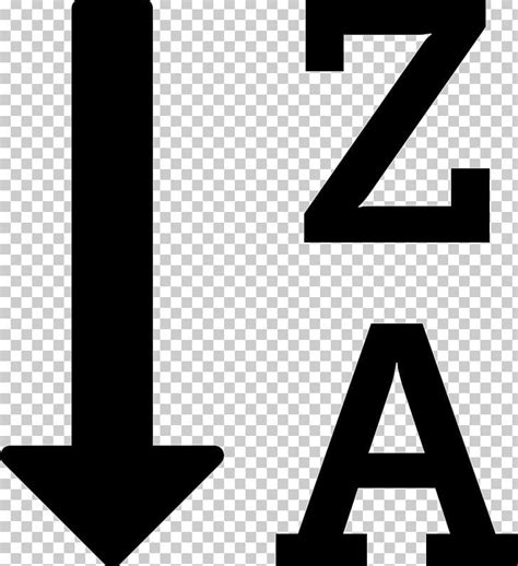alphabetical order sorting algorithm computer icons png clipart