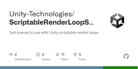 Github Unity Technologiesscriptablerenderloopscenes Test Scenes To