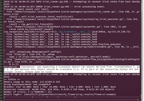 [tune]failed to tf train checkpoint inside of the trainable · issue