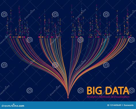 Big Data Visualization Concept Vector Stock Vector Illustration Of Fractal Matrix 131449649