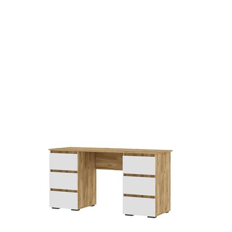 Купить Стол письменный Хелен ПС 02 Белый Дуб крафт золотой Стендмебель в Минске