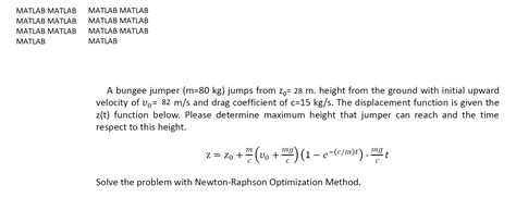 Solved Matlab Matlab Matlab Matlab Matlab Matlab Matlab
