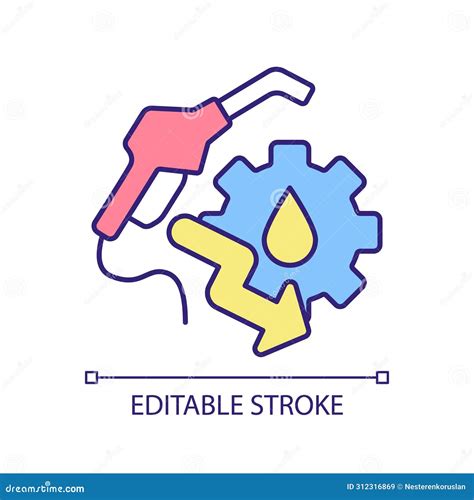 Cost Reduce Icon Arrow Down Graph Analysis Vector Illustration