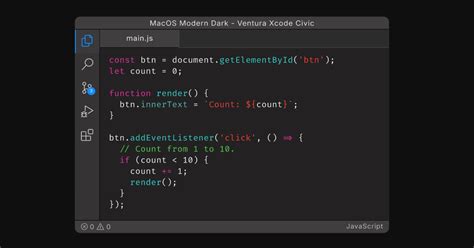 Macos Modern Theme By Davidbwaters Vs Code Themes