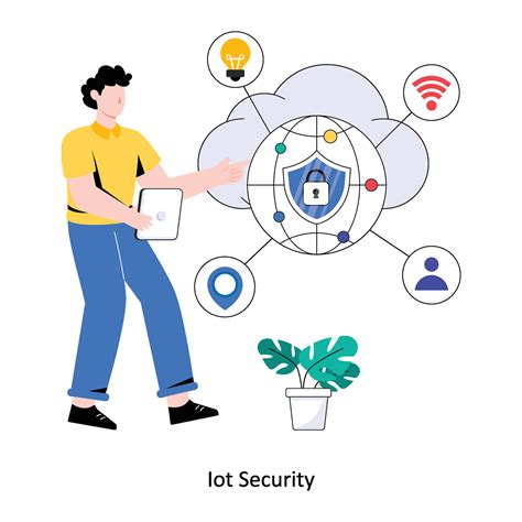 IOT Security Flat Style Design Vector Illustration Stock Illustration 27927500 Vector Art At