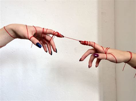 The Theory Of The Red String Conceptual Photography Hand Photography Hand Reference