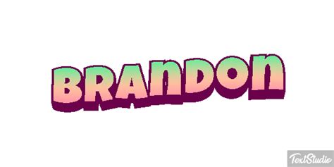 Brandon Name Animated GIF Logo Designs