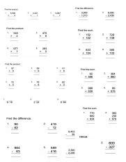 Year Arithmetic Topic Test Docx Course Hero