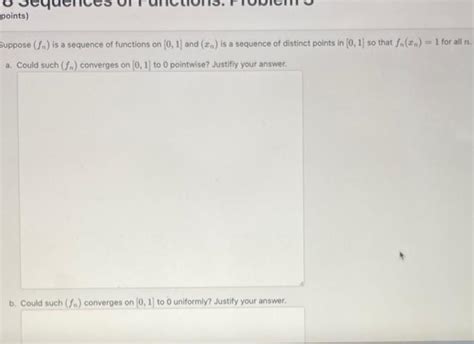 suppose fn is a sequence of functions on [0 1] and