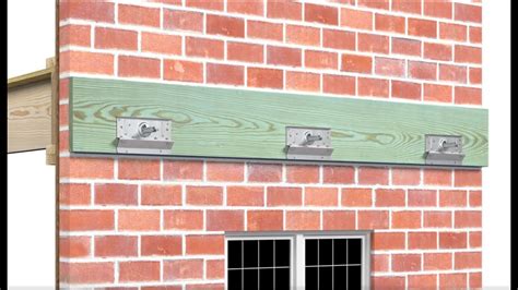 How To Attach A Roof Ledger Board To A Brick Wall Infoupdate Org