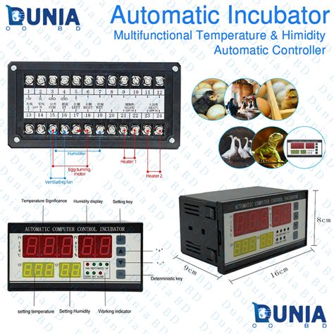 Xm 18 Incubator Controller With Temperature Humidity Sensor Probe Full Automatic Control With