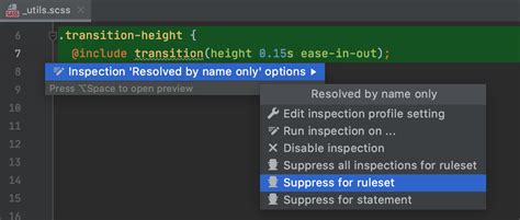 Disabling And Enabling Inspections—webstorm