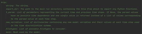 Formatting Docstrings — Opencmp Documentation