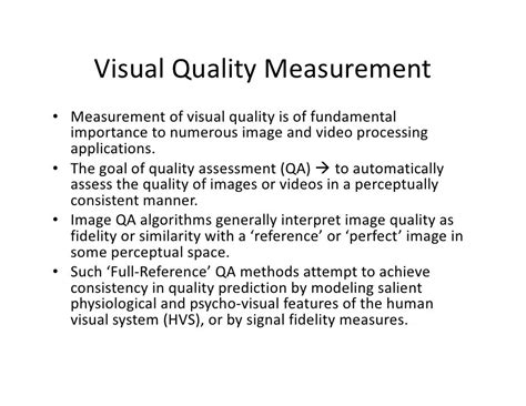 05 Visual Quality Assessment
