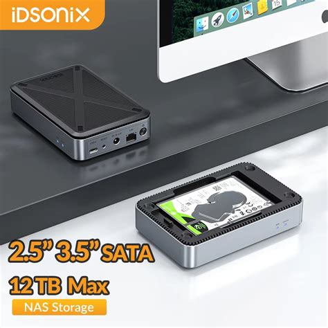 Idsonix Nas Personal Cloud Network Attached Storage 1 Bay Diskstation Quad Core 1gb Ddr4 For 25