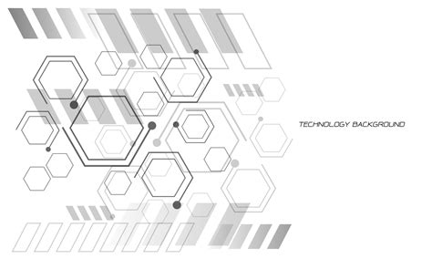 Abstract Technology Geometric Grey Line On White With Blank Space Design Modern Futuristic