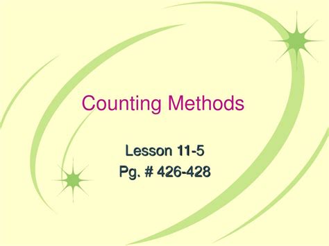 Ppt Counting Methods Powerpoint Presentation Free Download Id 5746558