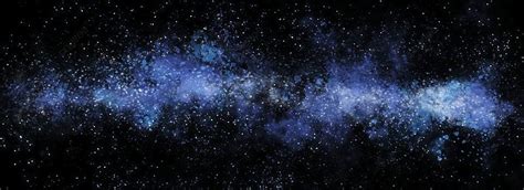 깔끔한 파란색 은하계 별 배경 별이 빛나는 하늘 배경