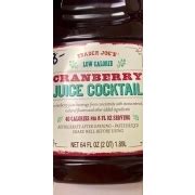 Trader Joe S Cranberry Juice Cocktail Low Calorie Calories Nutrition Analysis More Fooducate